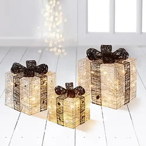 Christmas Parcel Decorations A| Present Themed Decor | Xmas Store UK ...